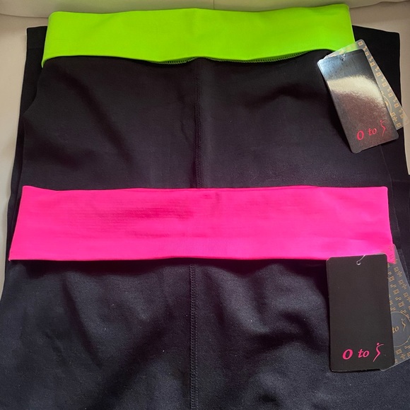 Alta | Pants & Jumpsuits | Fold Over Neon Band Slimming Yoga Pants ...